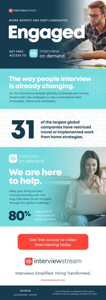 Infographic: Keep Candidates Engaged During COVID-19 | interviewstream